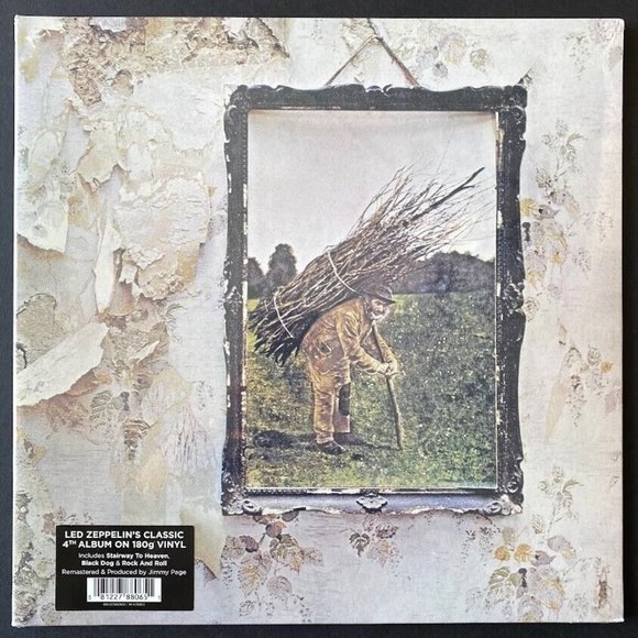 Media | Led Zeppelin Iv Runes 4 18g Vinyl Record Lp New Sealed | Poshmark
